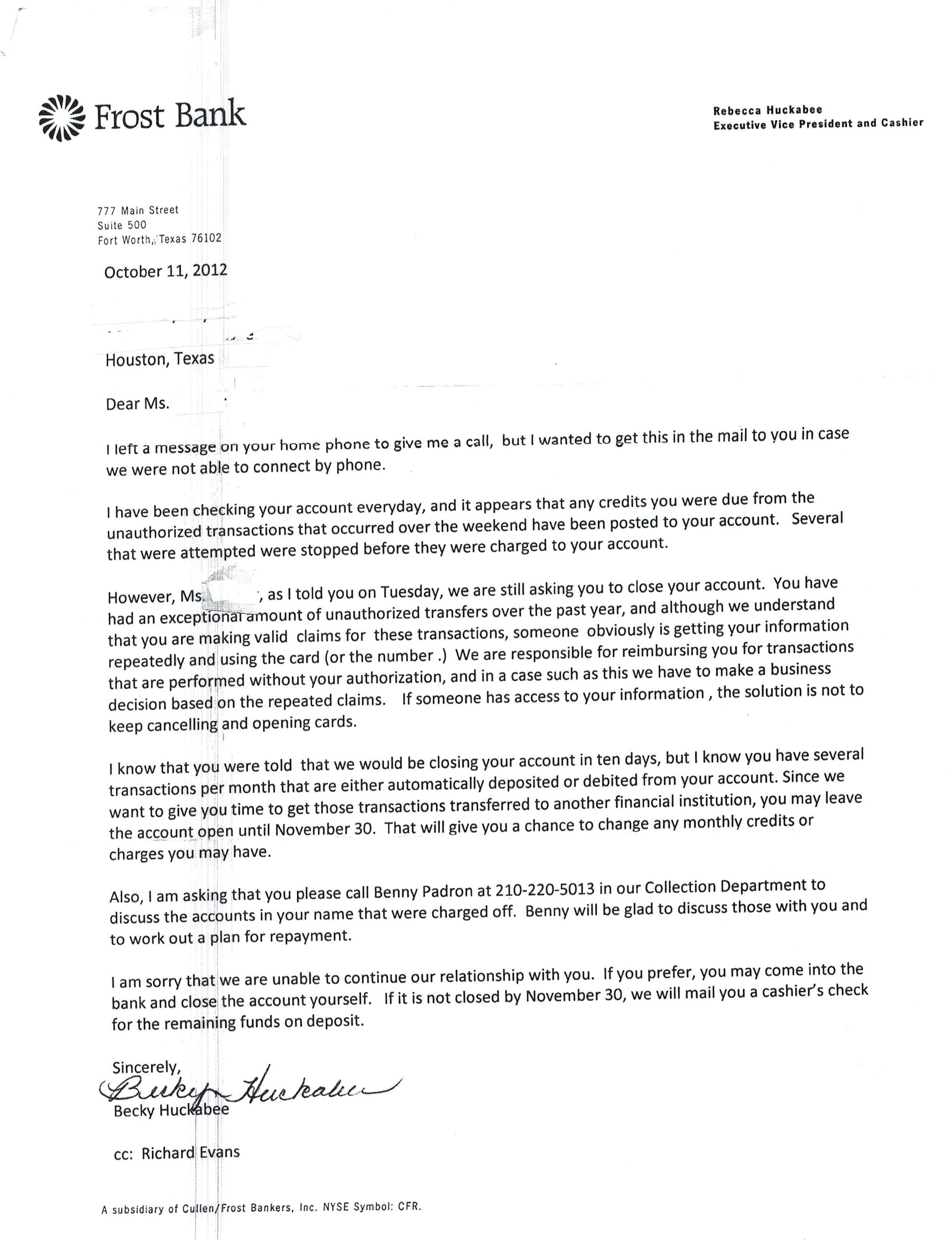 Frost Bank-Texas - Fort Worth, Texas - PeopleClaim